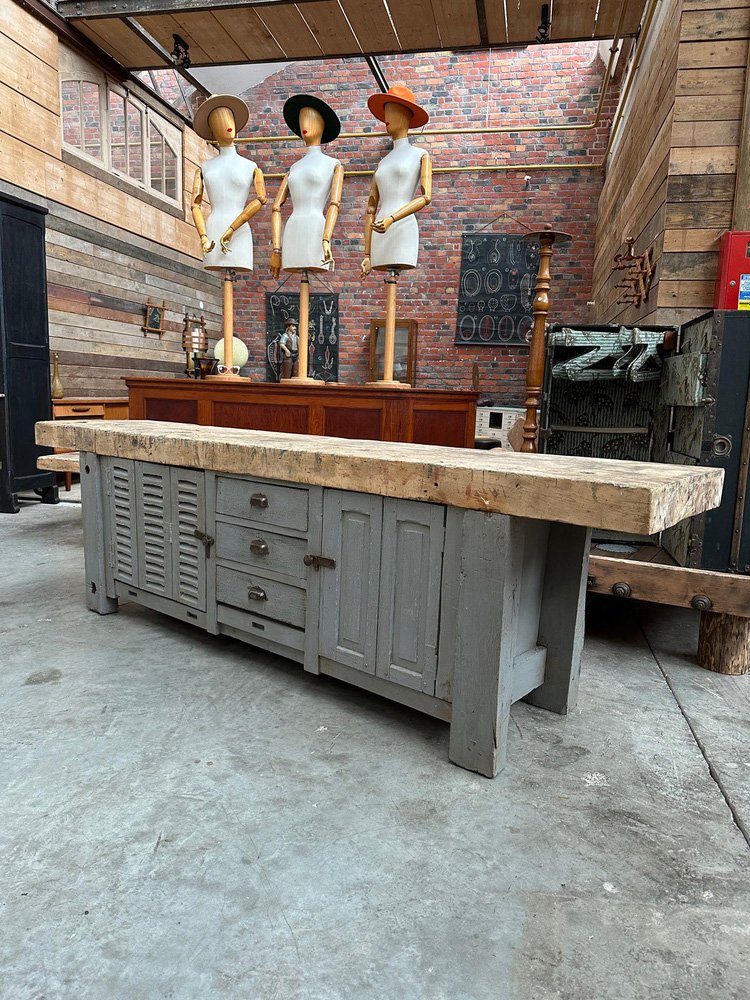 Gray Workbench, Early 20th Century for sale at Pamono
