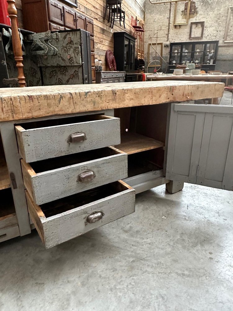 Gray Workbench, Early 20th Century for sale at Pamono