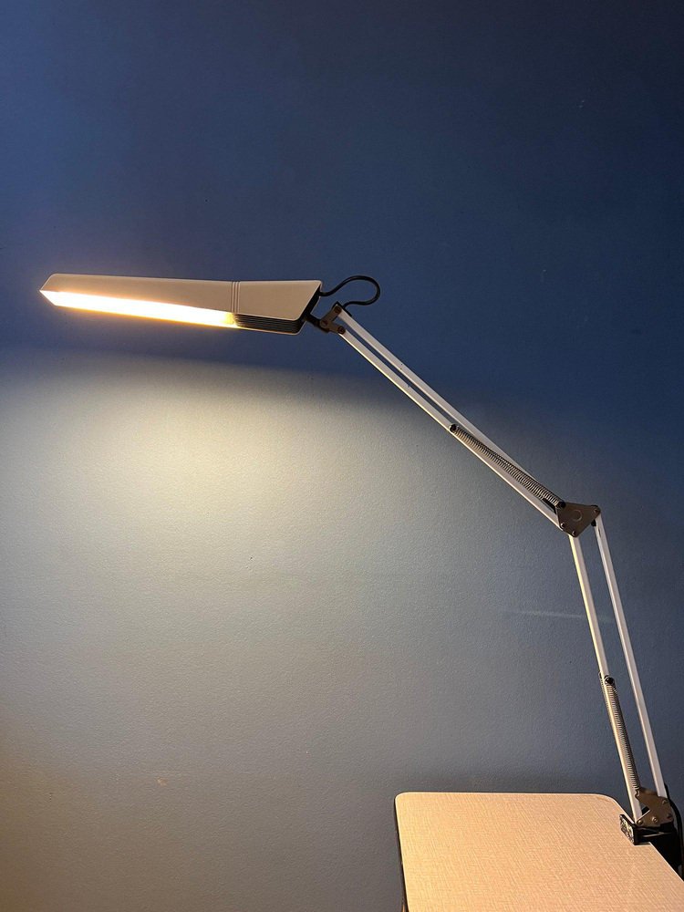 Vintage Office Table Lamp with Clamp Mechanism for sale at Pamono
