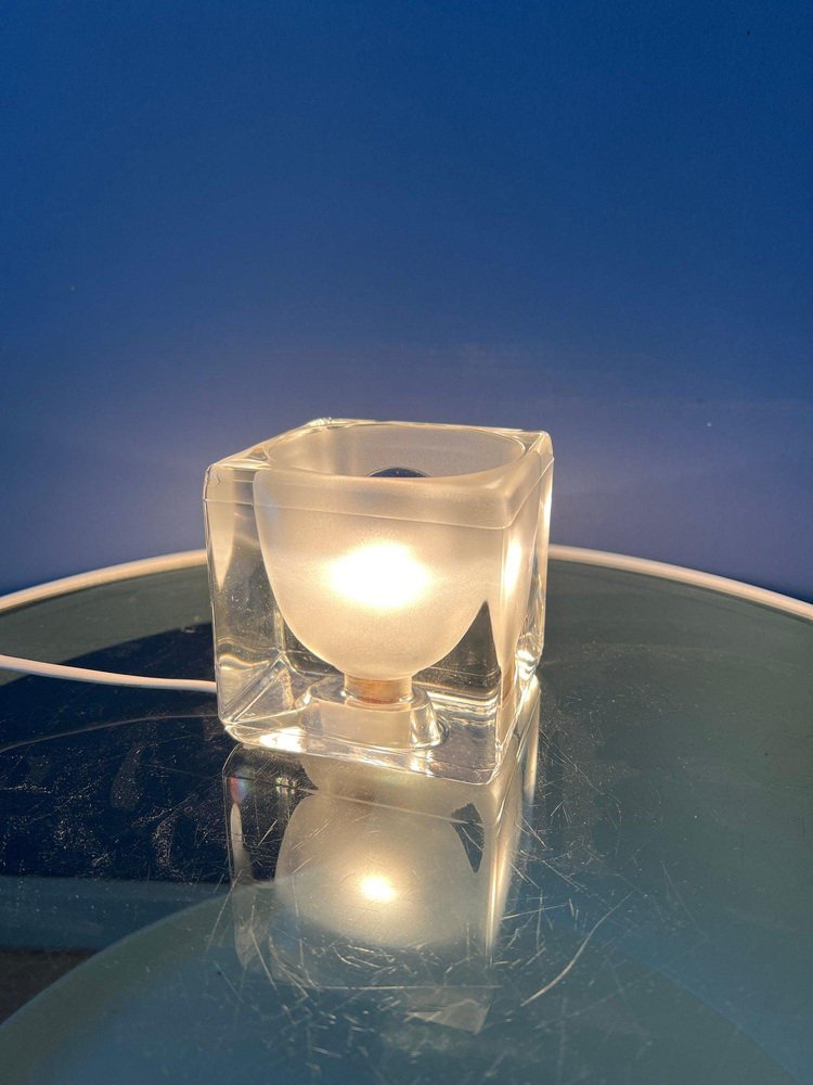 Mid-Century Ice Cube Glass Table Lamp from Peill & Putzler for sale at ...