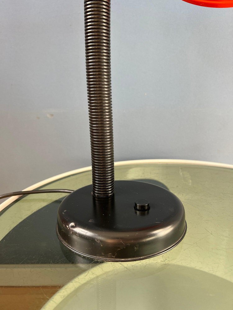 Space Age Red Flexible Arm Table Lamp for sale at Pamono