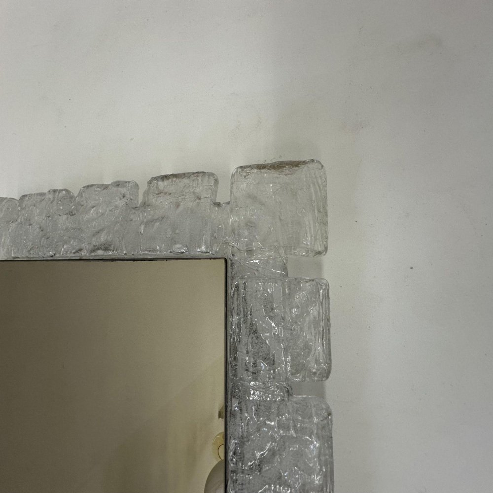Vintage Acrylic Wall Mirror with Backlight from Hillebrand, 1970s for ...
