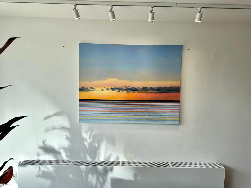Kate Seaborne, Glorious Sunset Kisses, Oil on Canvas for sale at Pamono