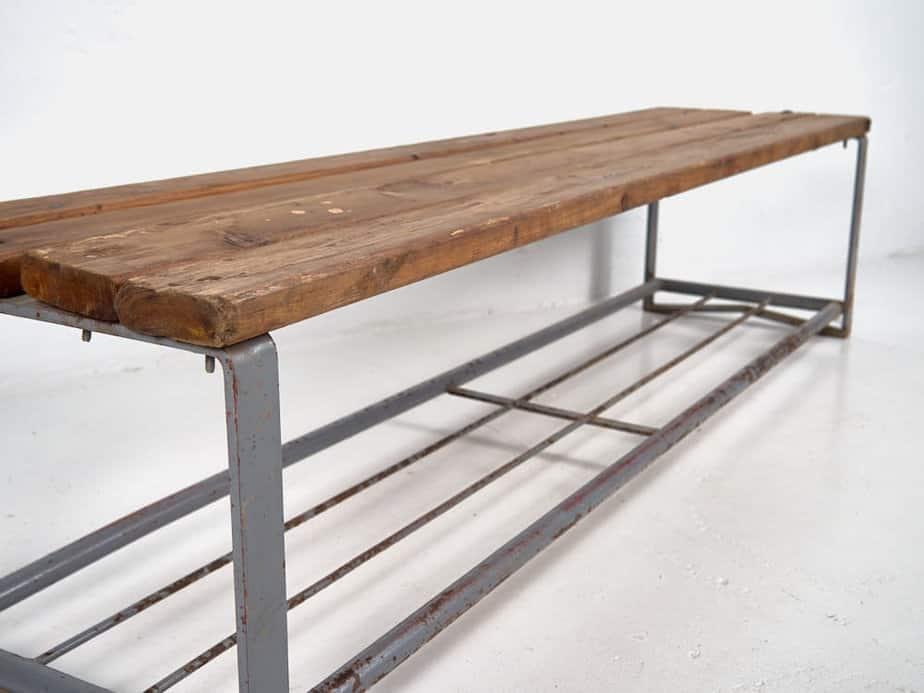 Vintage Industrial Style Bench, 1950 for sale at Pamono