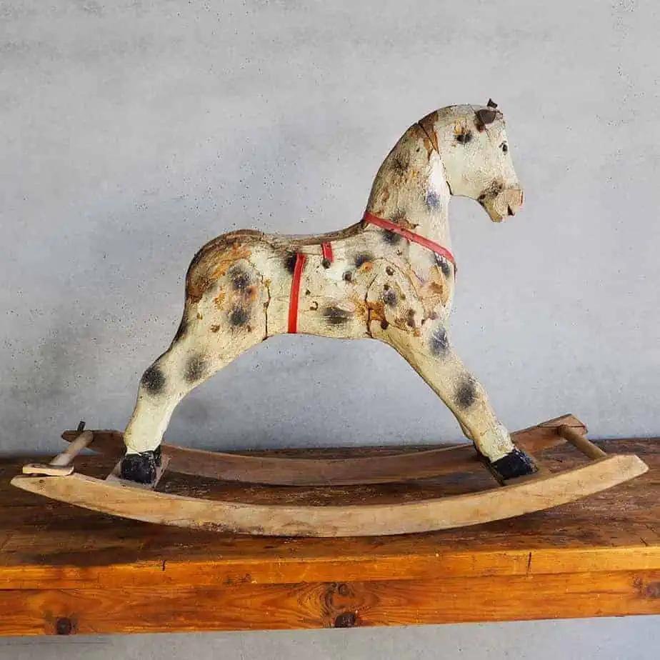 Antique French Rocking Horse, 1920 for sale at Pamono
