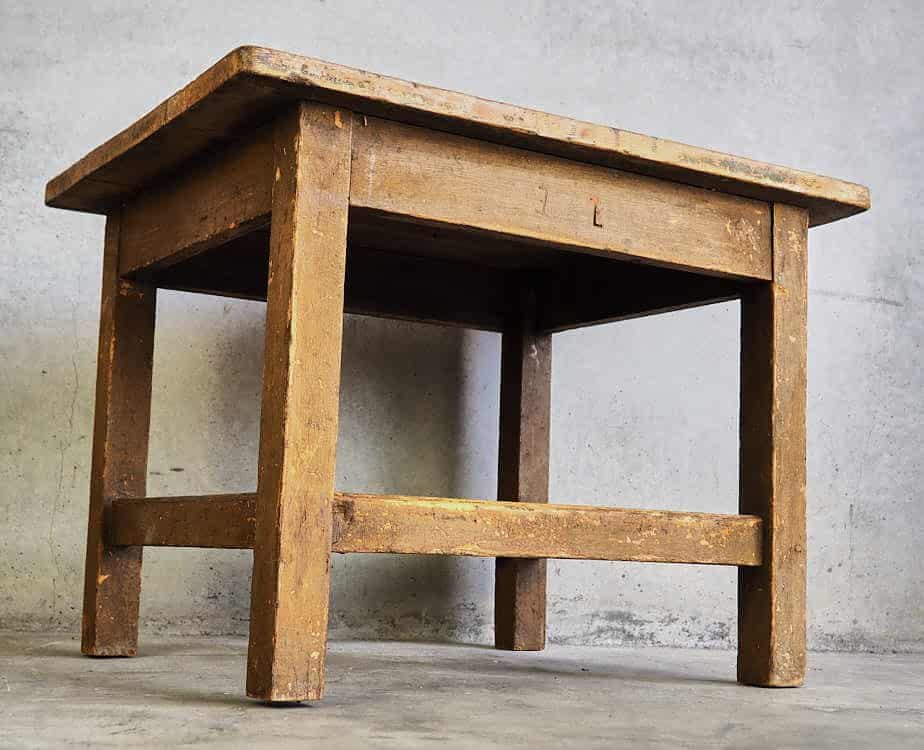 Side Table with Ochre Patina, Austria, 1920s for sale at Pamono