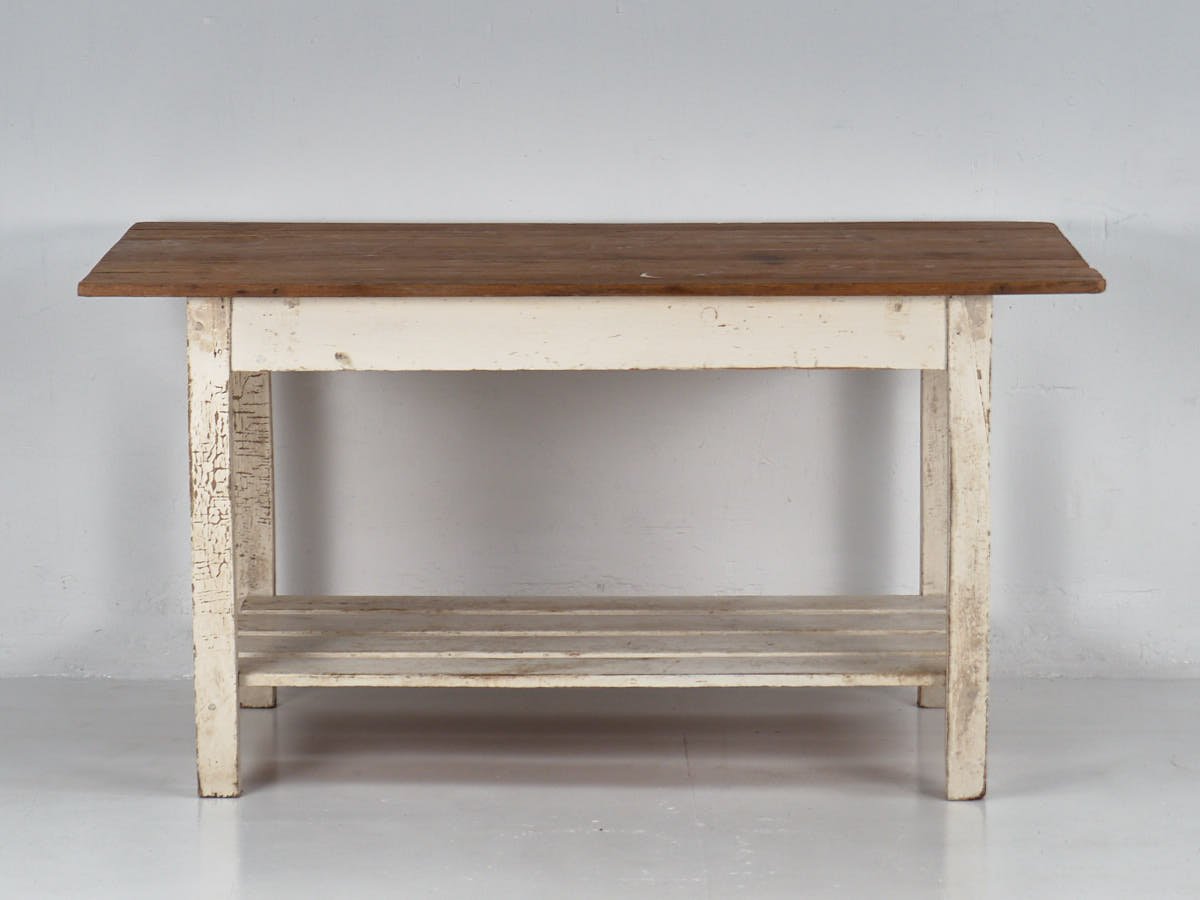 Antique Kitchen Island Table, France, 1900s for sale at Pamono