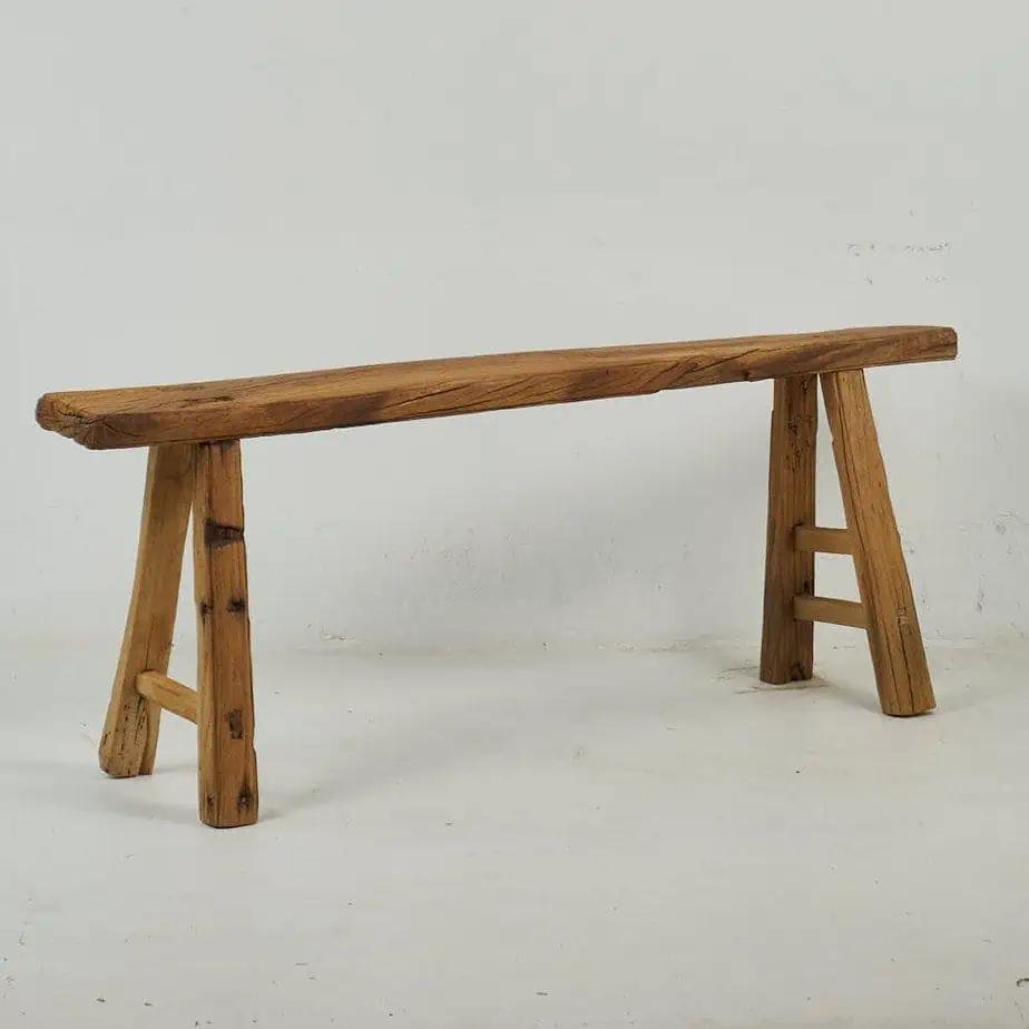 Antique Wooden Bench, 1870s for sale at Pamono