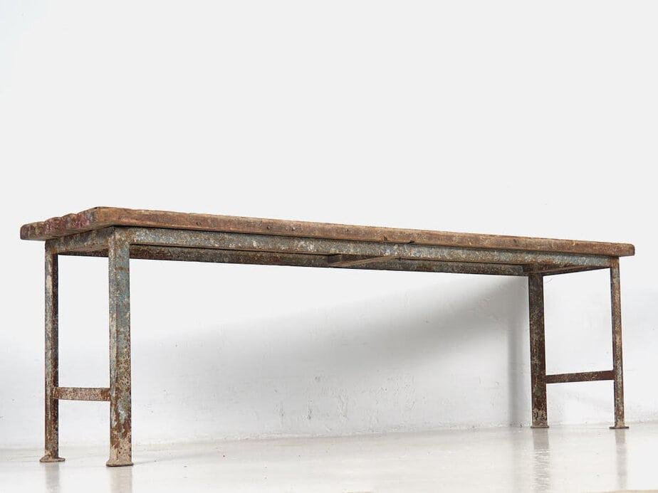 Vintage Industrial Style Bench, 1950s for sale at Pamono