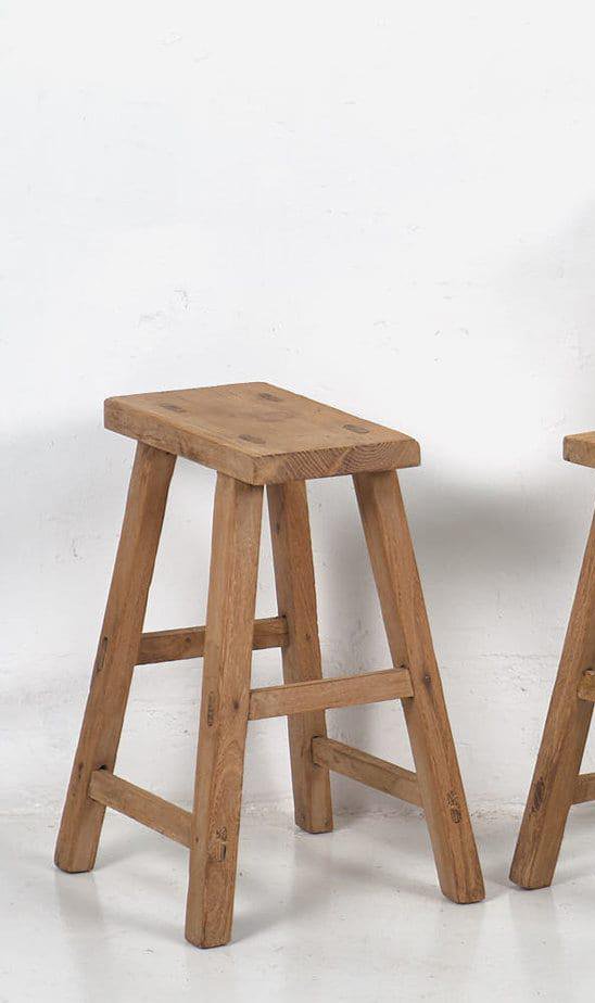 Set of Vintage Stools for Bedside Tables for sale at Pamono