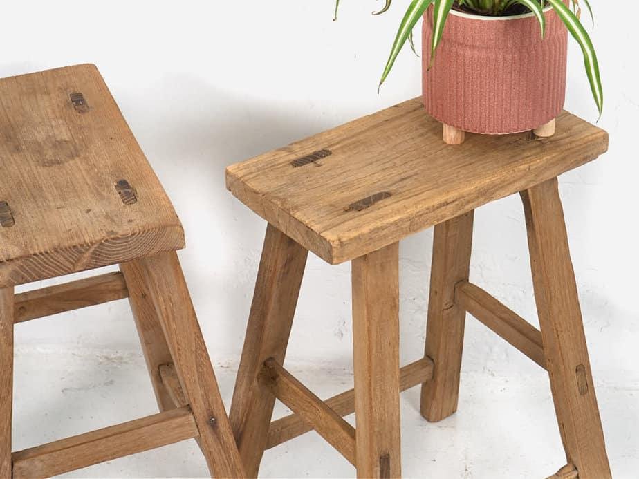 Set of Vintage Stools for Bedside Tables for sale at Pamono