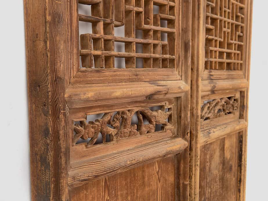 Antique Chinese Wooden Door, 1890s for sale at Pamono