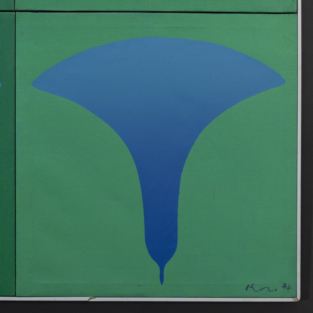 Kozo Inoue, Abstract Composition, 1974, Oil on Canvas for sale at Pamono