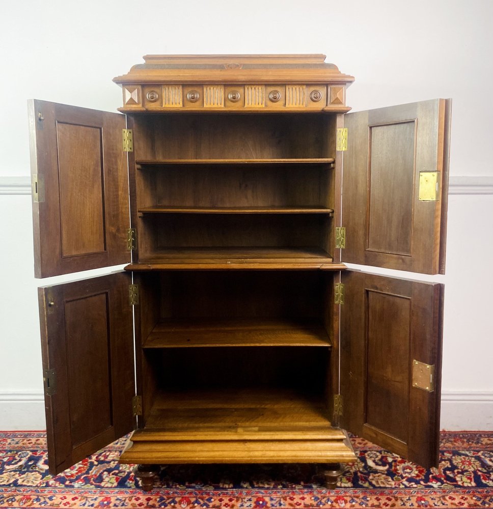 Antique Carved English Cabinet, 1830 for sale at Pamono