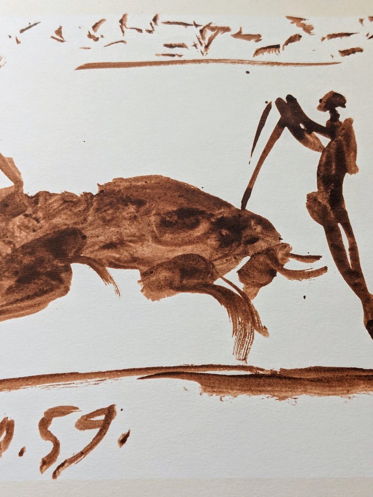 Pablo Picasso Bull Fighter Original Lithograph 1961 For Sale At Pamono