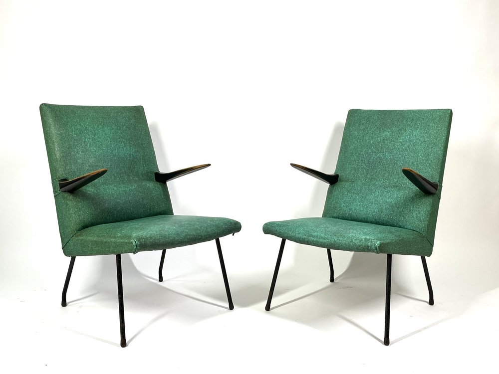 Set of Vintage Belgian Chairs, 1950s for sale at Pamono