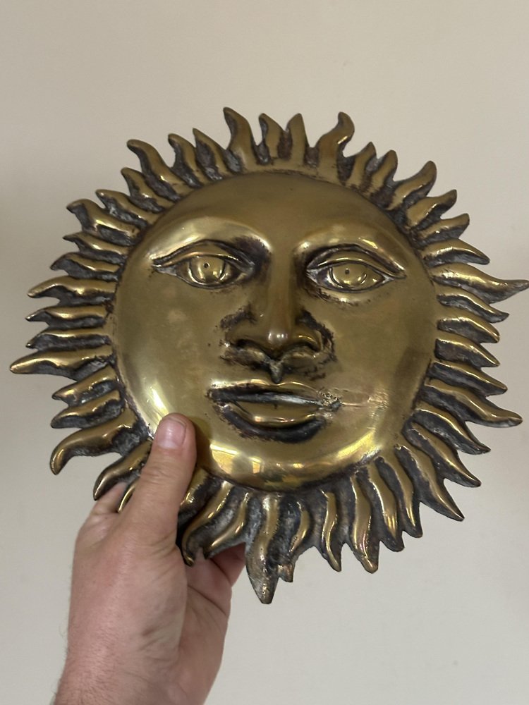 Vintage Bronze Sun Decor, 1970s for sale at Pamono
