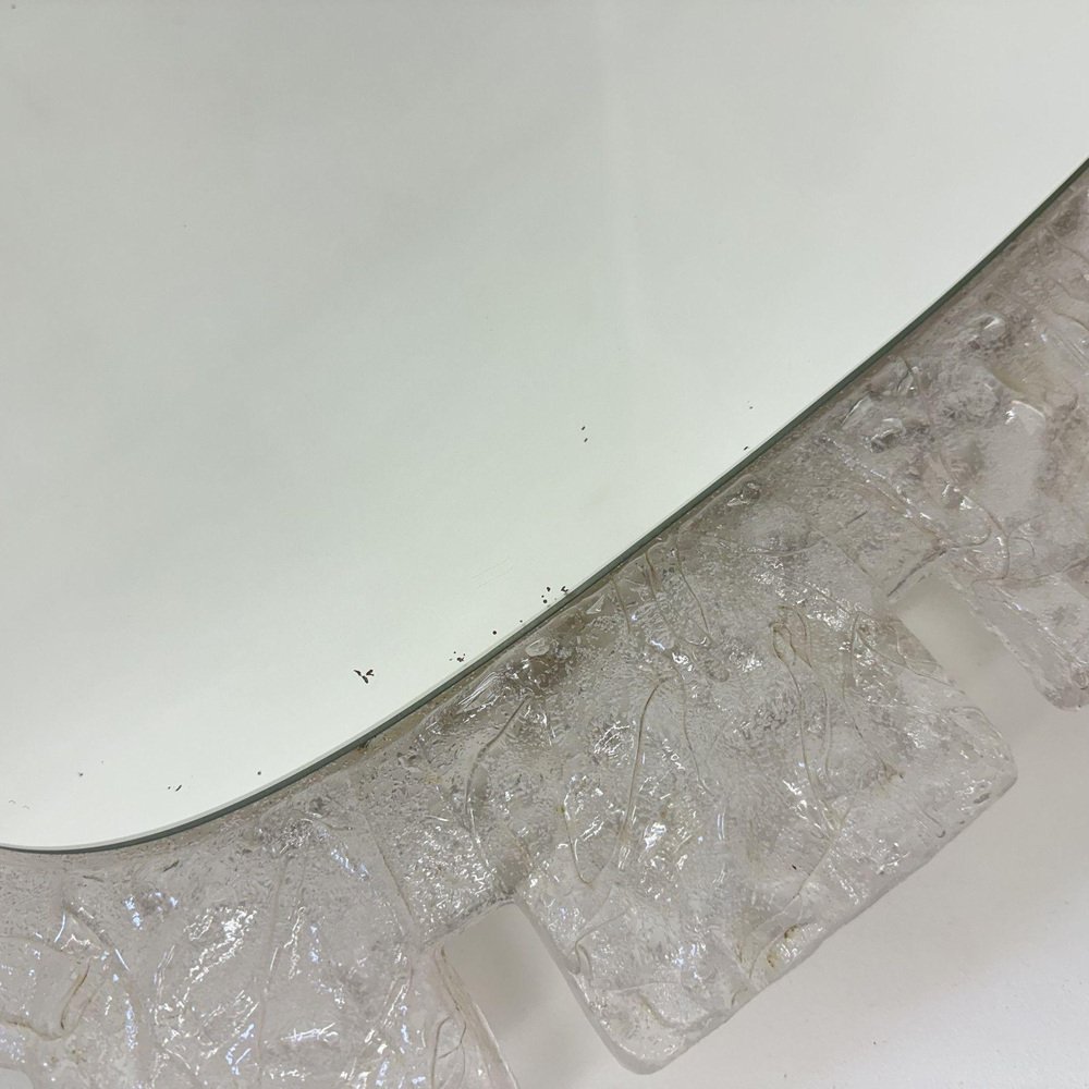 Vintage Acrylic Wall Mirror with Backlight from Hillebrand, Germany ...