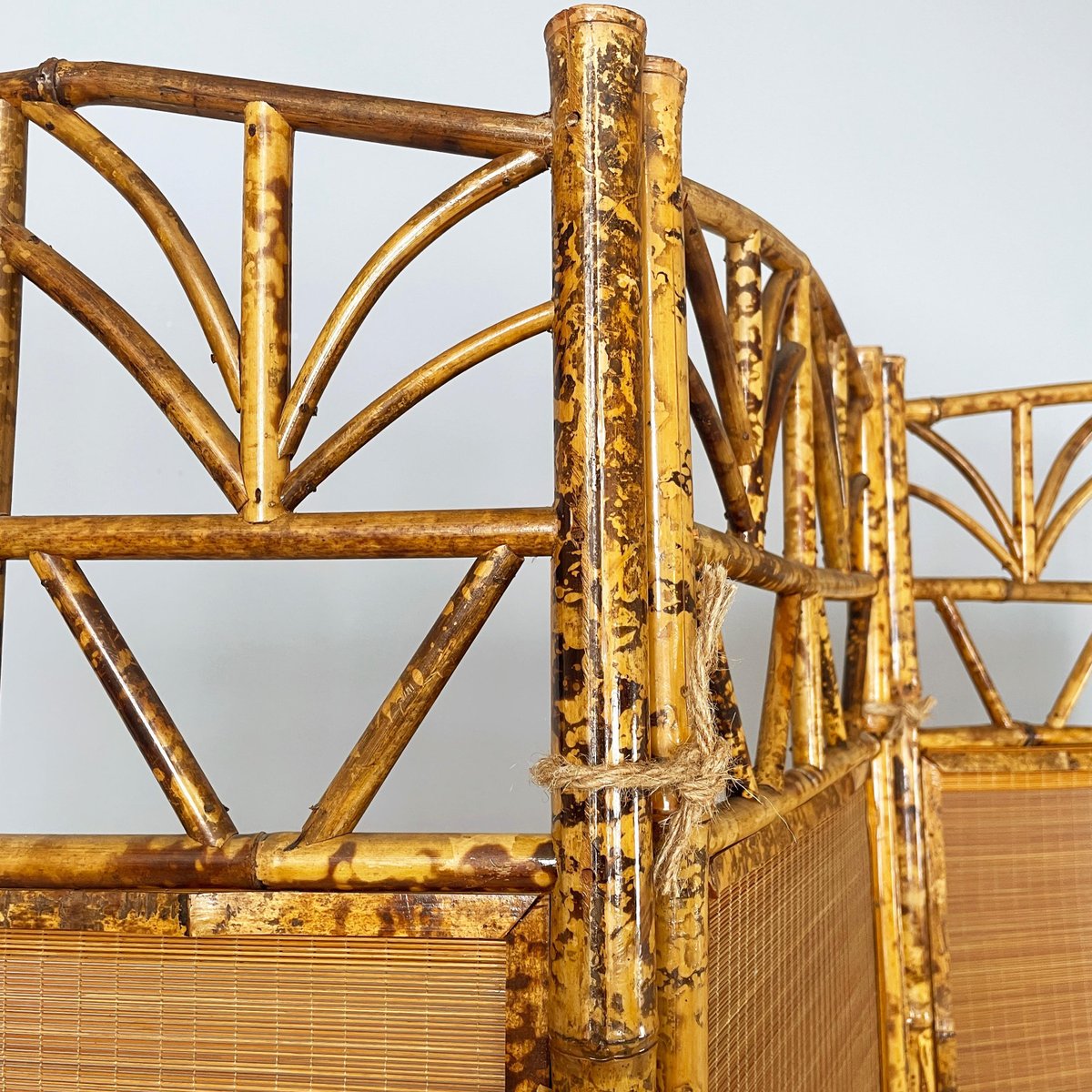 Mid-Century Modern Italian Screen in Bamboo and Rattan, 1950s for sale ...