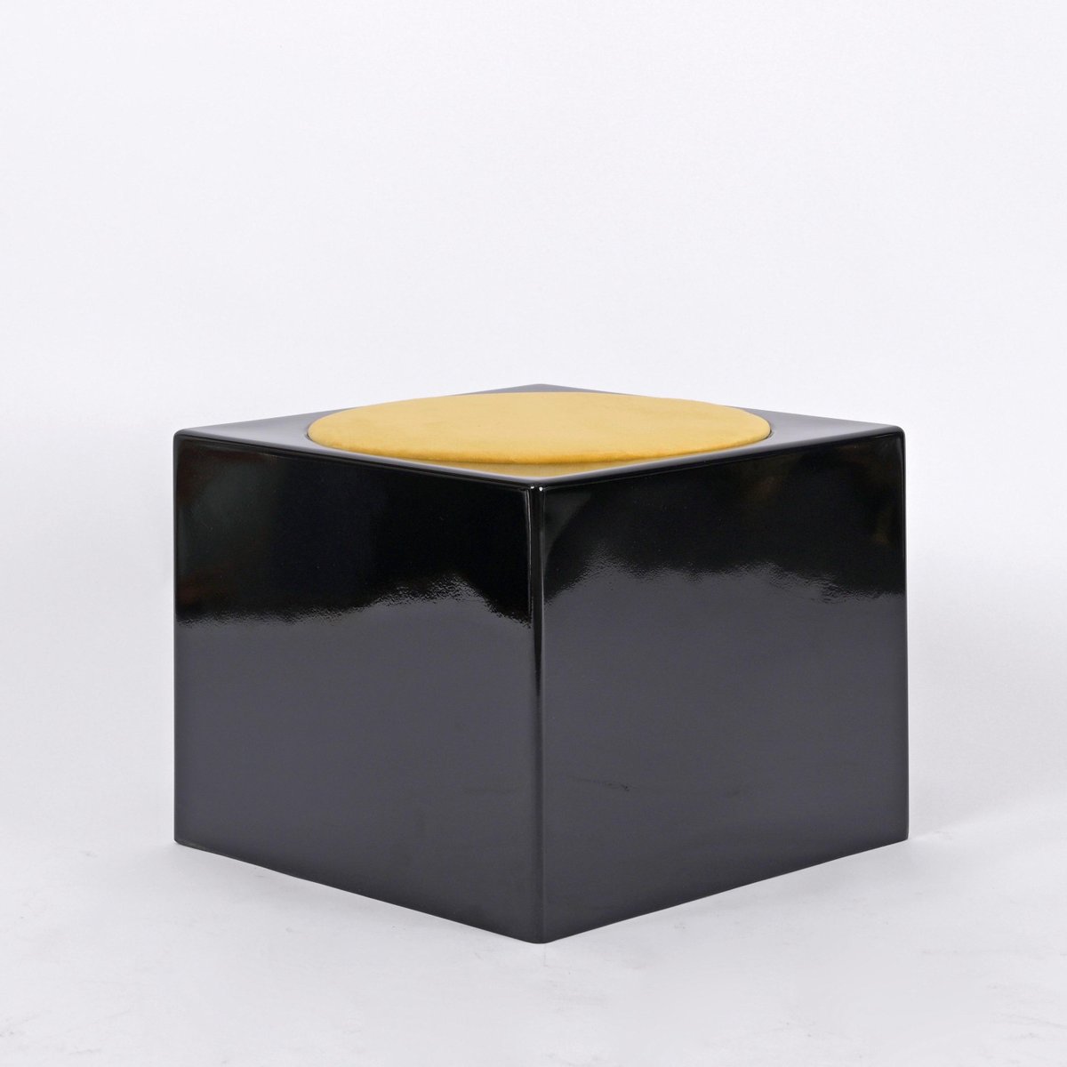 Mid-Century Il Kubile Cubic Stool attributed to Pellegrini for Mim Roma ...