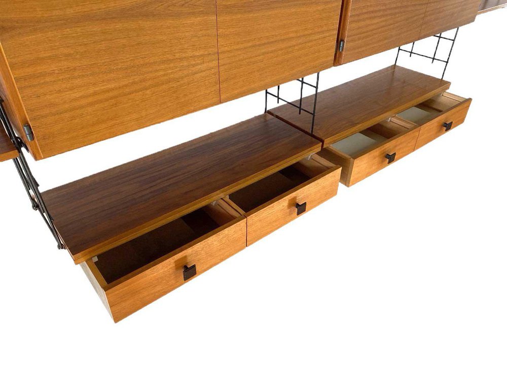Vintage Wall System in Teak for sale at Pamono
