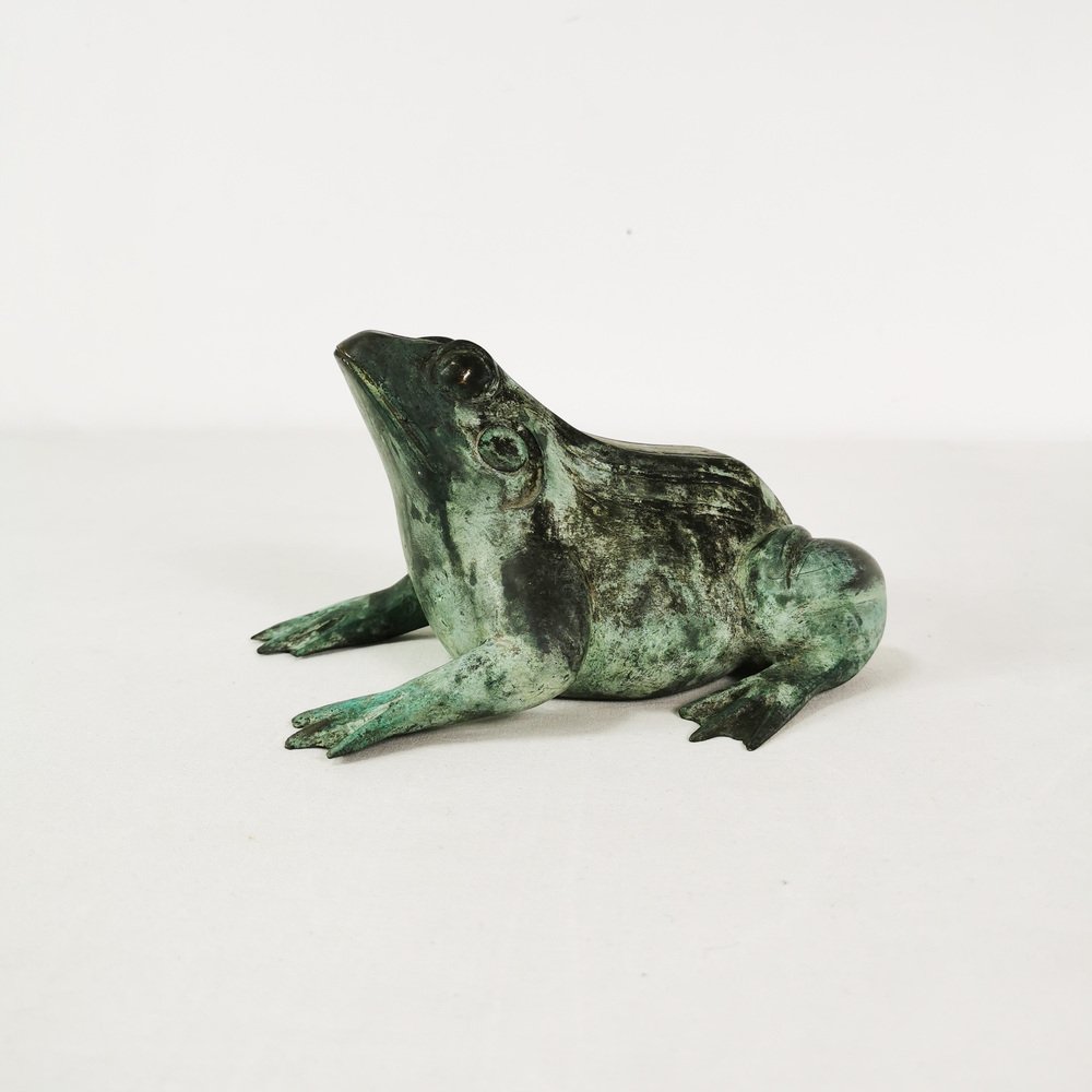 Bronze Frog Sculpture, Denmark, 1960s for sale at Pamono
