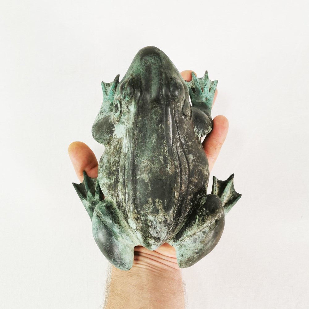 Bronze Frog Sculpture, Denmark, 1960s for sale at Pamono