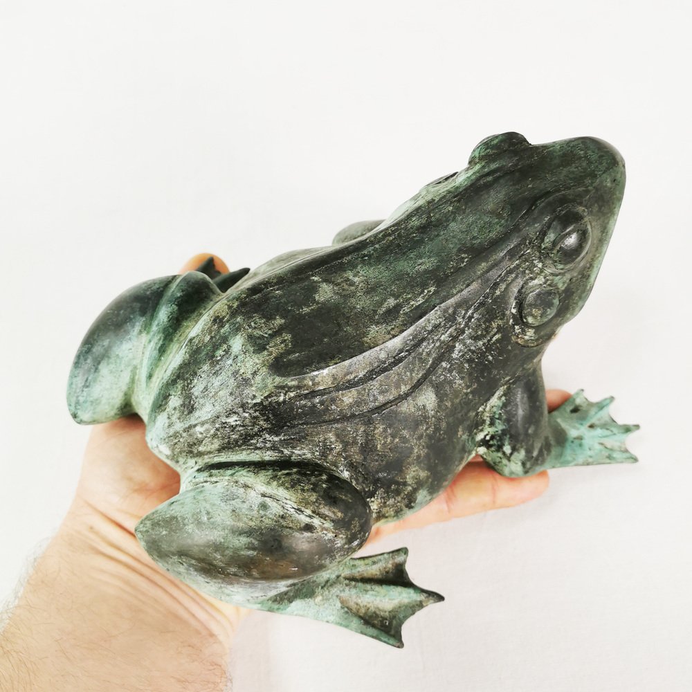 Bronze Frog Sculpture, Denmark, 1960s for sale at Pamono