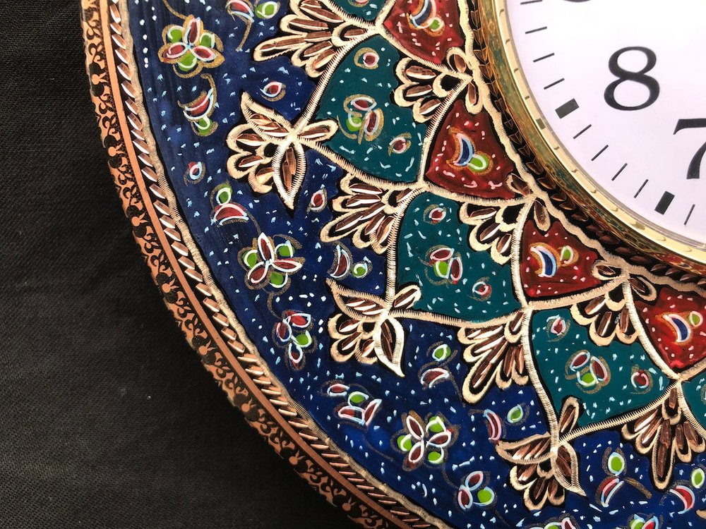 Handmade Copper Clock for sale at Pamono