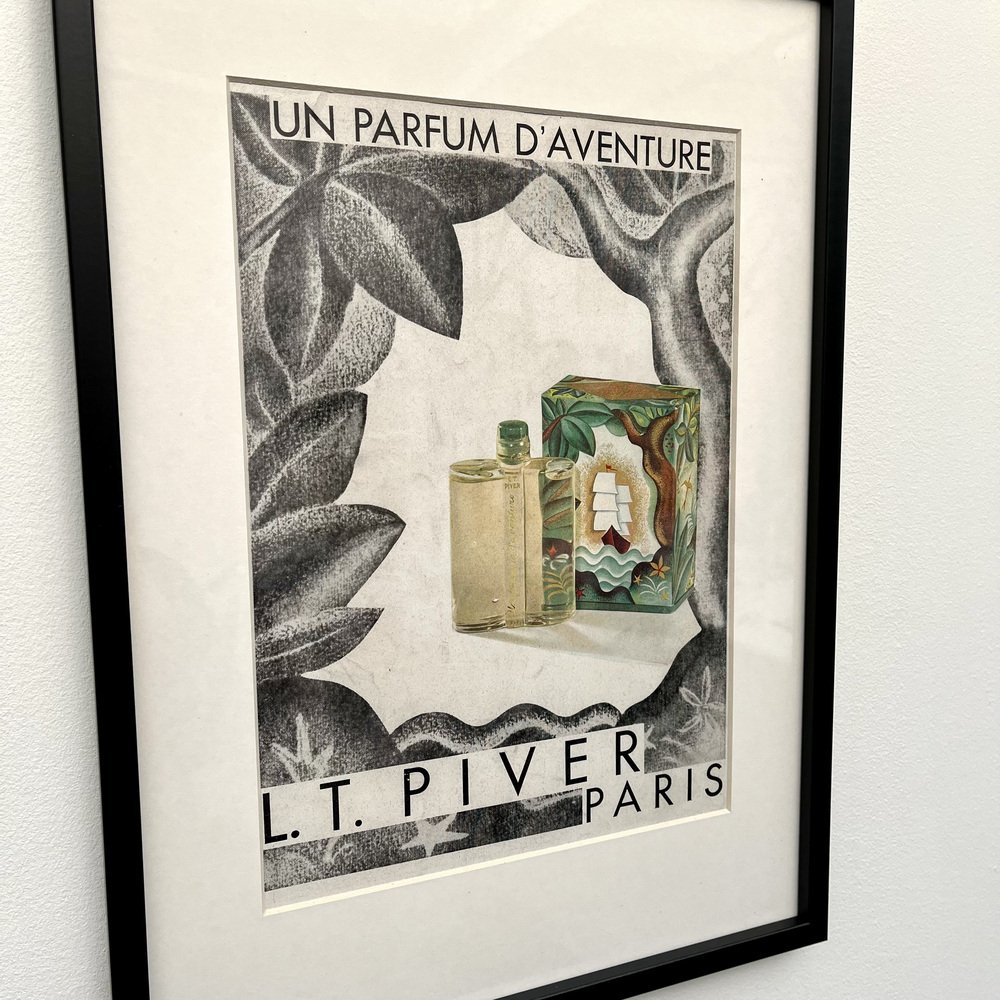 Französischer Art Deco Werbedruck Original 20er lt Piver Paris, 1920er ...