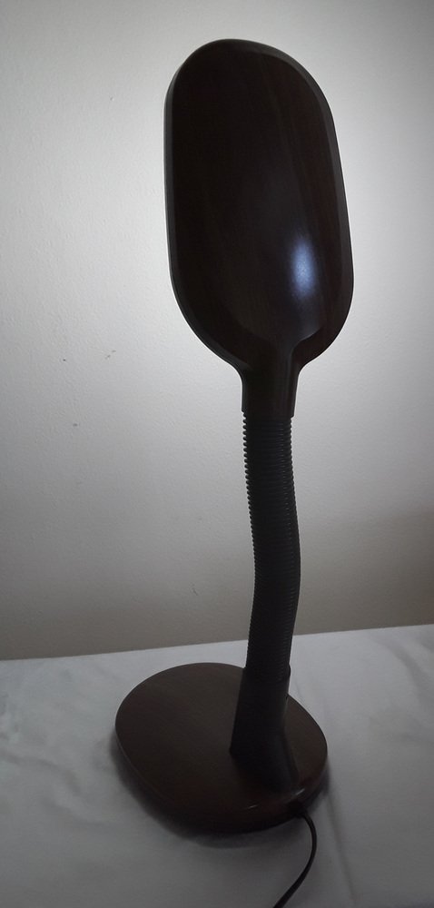 Vintage Desk Lamp with Adjustable Gooseneck Reflector in Brown Plastic ...