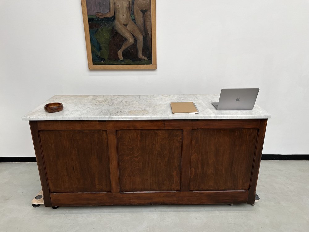 Trading Counter in Oak with Drawers, 1900s for sale at Pamono