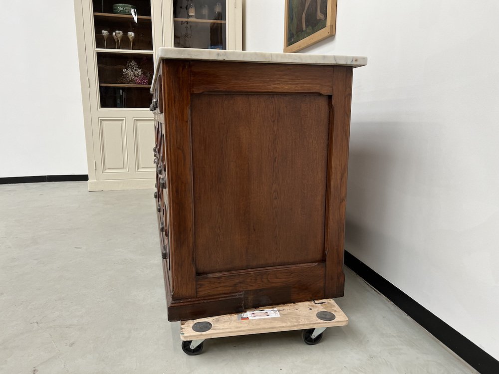 Trading Counter in Oak with Drawers, 1900s for sale at Pamono