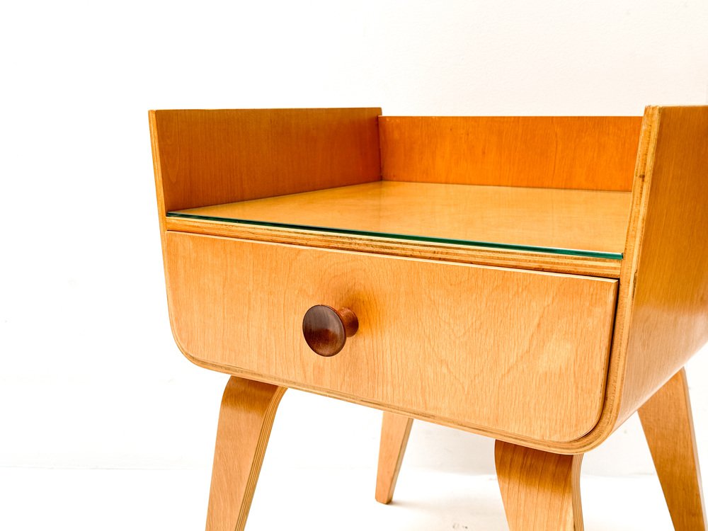 Mid-Century Modern Nachttische aus Birke von Cor Alons für Gouda Den ...