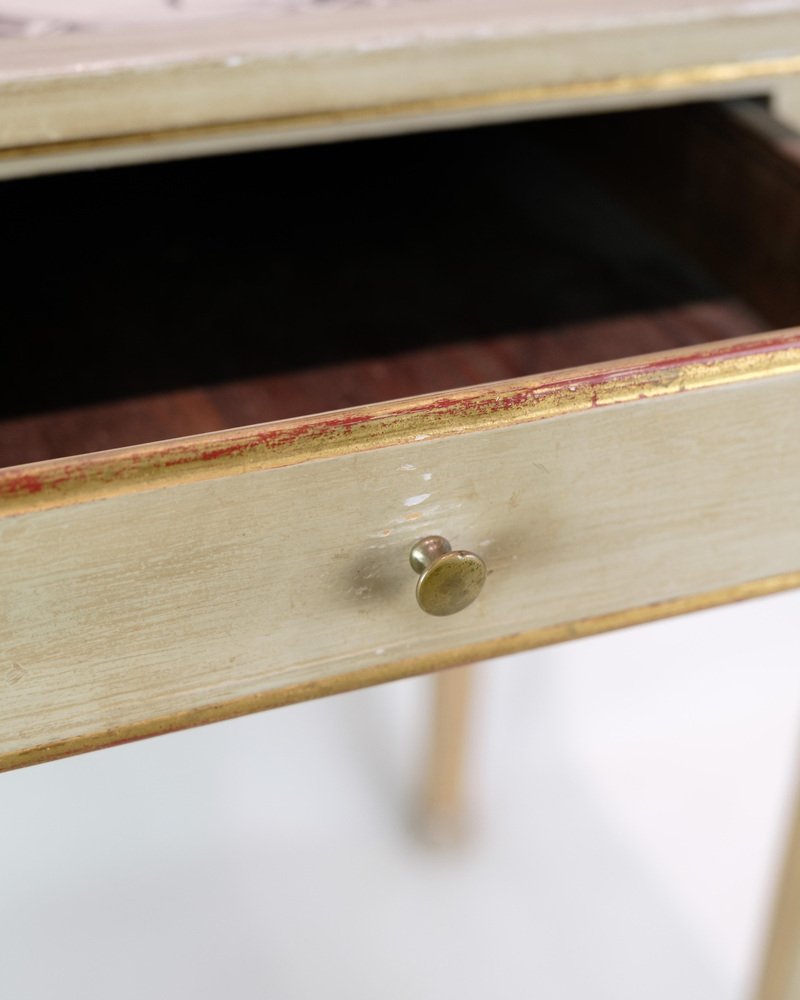 Gustavian Louis XVI Painted Tile Table, 1800s for sale at Pamono