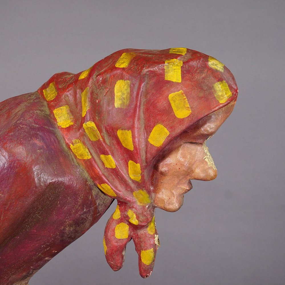 Fairground Paper Mache Sculpture of Witch, 1920s for sale at Pamono