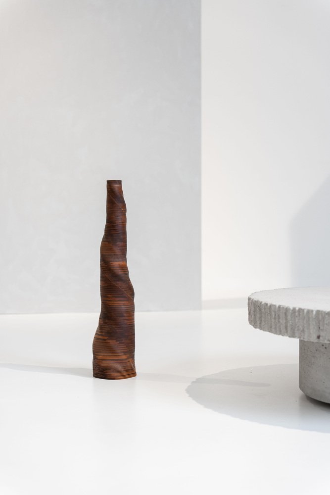 Burned Bamboo Vase by Dan De Wit for sale at Pamono