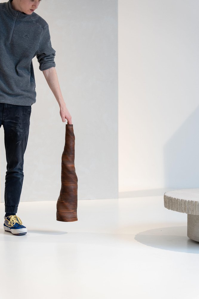 Burned Bamboo Vase by Dan De Wit for sale at Pamono