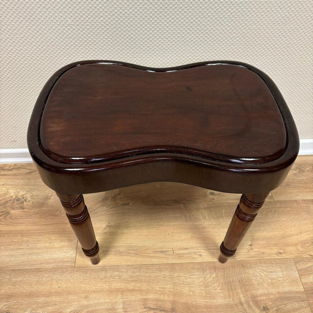 English Kidney Shaped Stool in Mahogany, Set of 2 for sale at Pamono