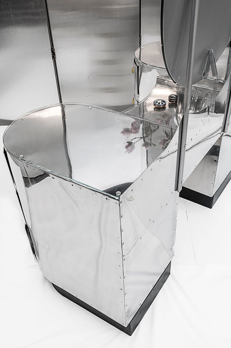 Vintage Aluminum Dressing Table for sale at Pamono