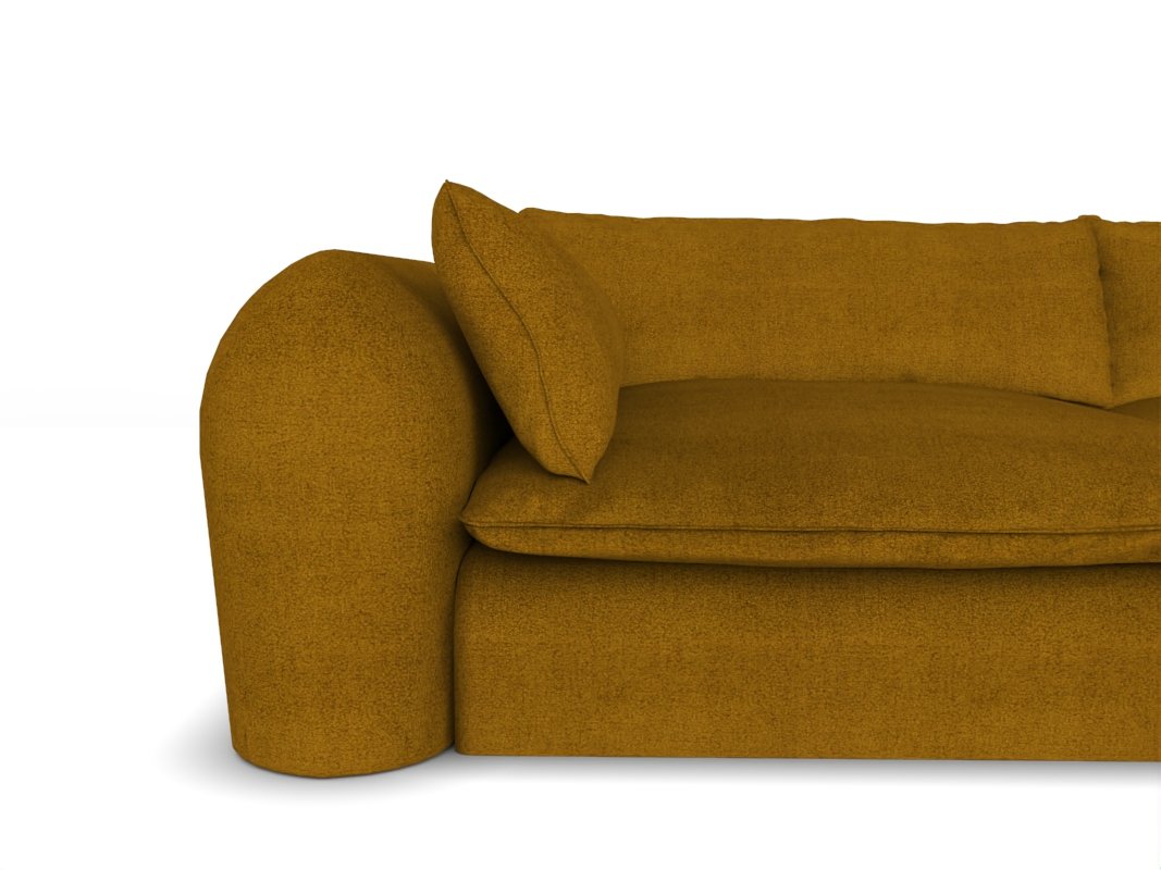 Modern Comfy Sofa in Saffron Fabric by Collector for sale at Pamono