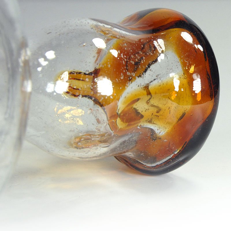 Vintage Bubble Glass Vase from Joska, 1970s for sale at Pamono