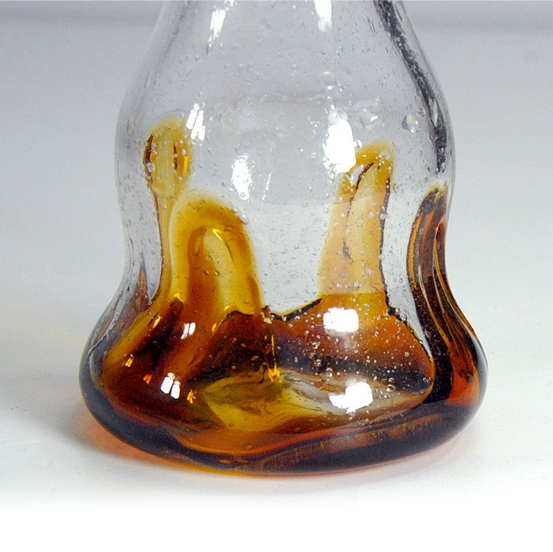 Vintage Bubble Glass Vase from Joska, 1970s for sale at Pamono