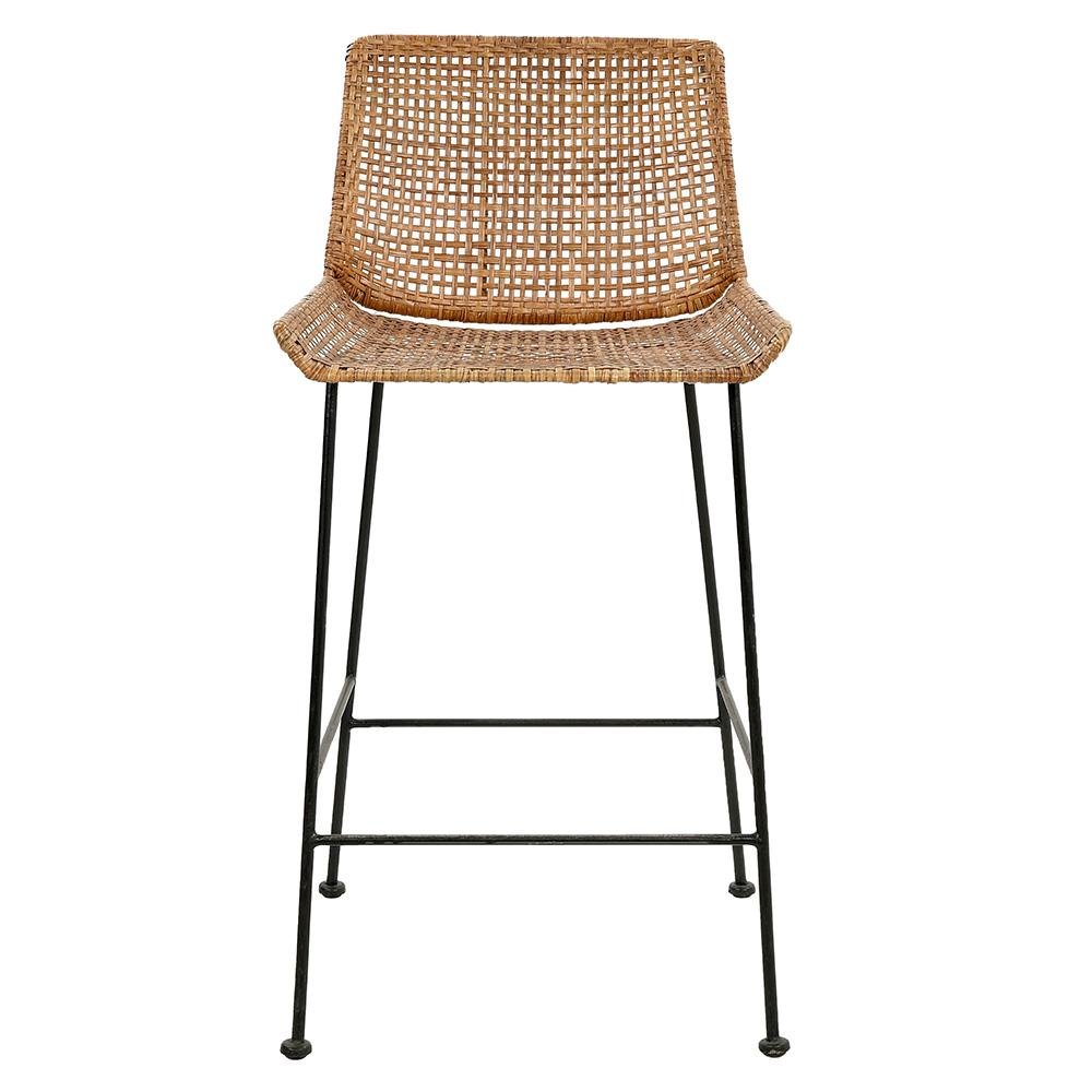 Wicker High Chair or Stool for sale at Pamono