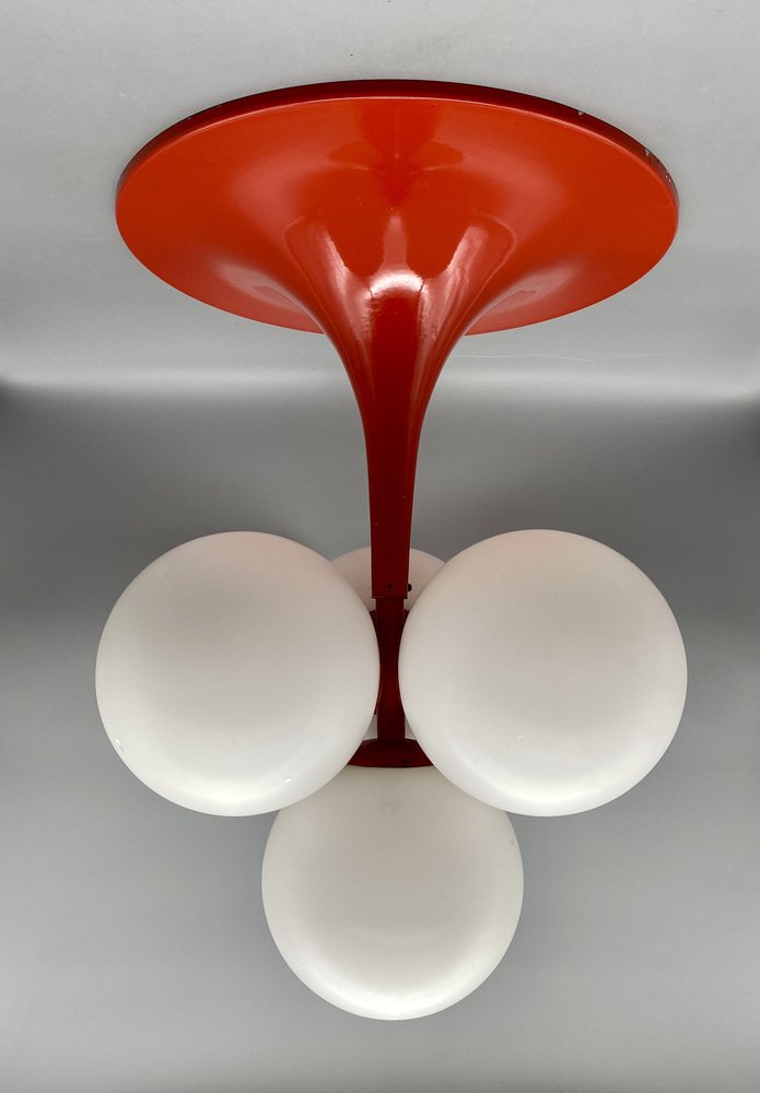 Space Age Ceiling Lamp by Max Bill for Temde, 1960s for sale at Pamono