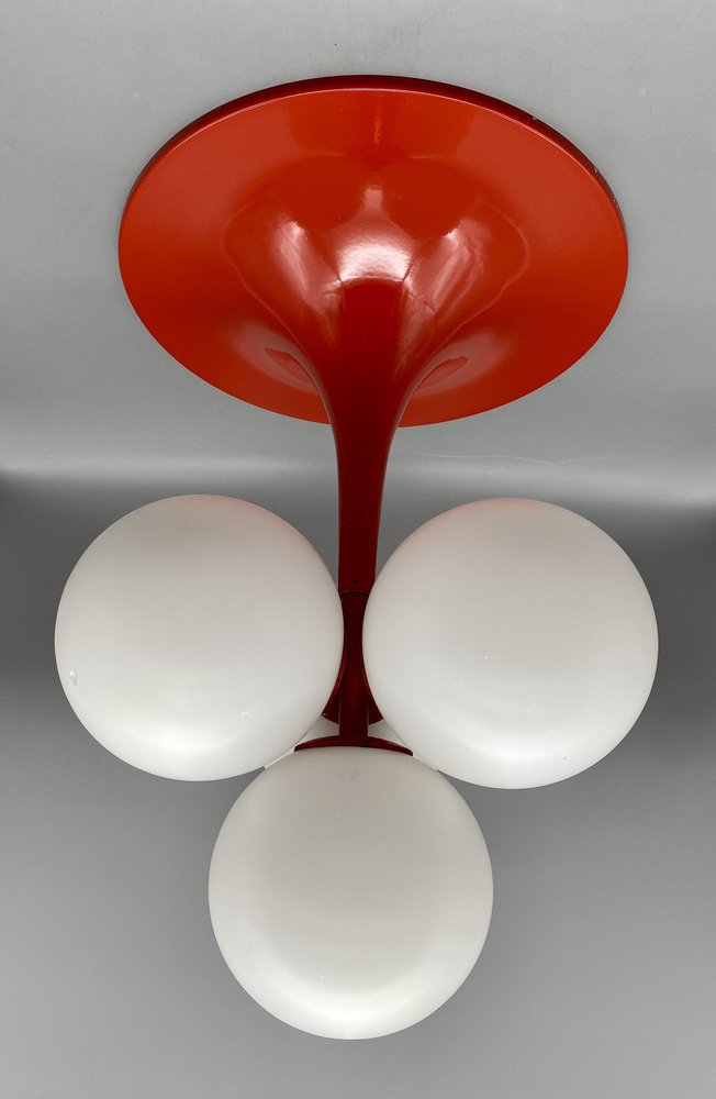 Space Age Ceiling Lamp by Max Bill for Temde, 1960s for sale at Pamono