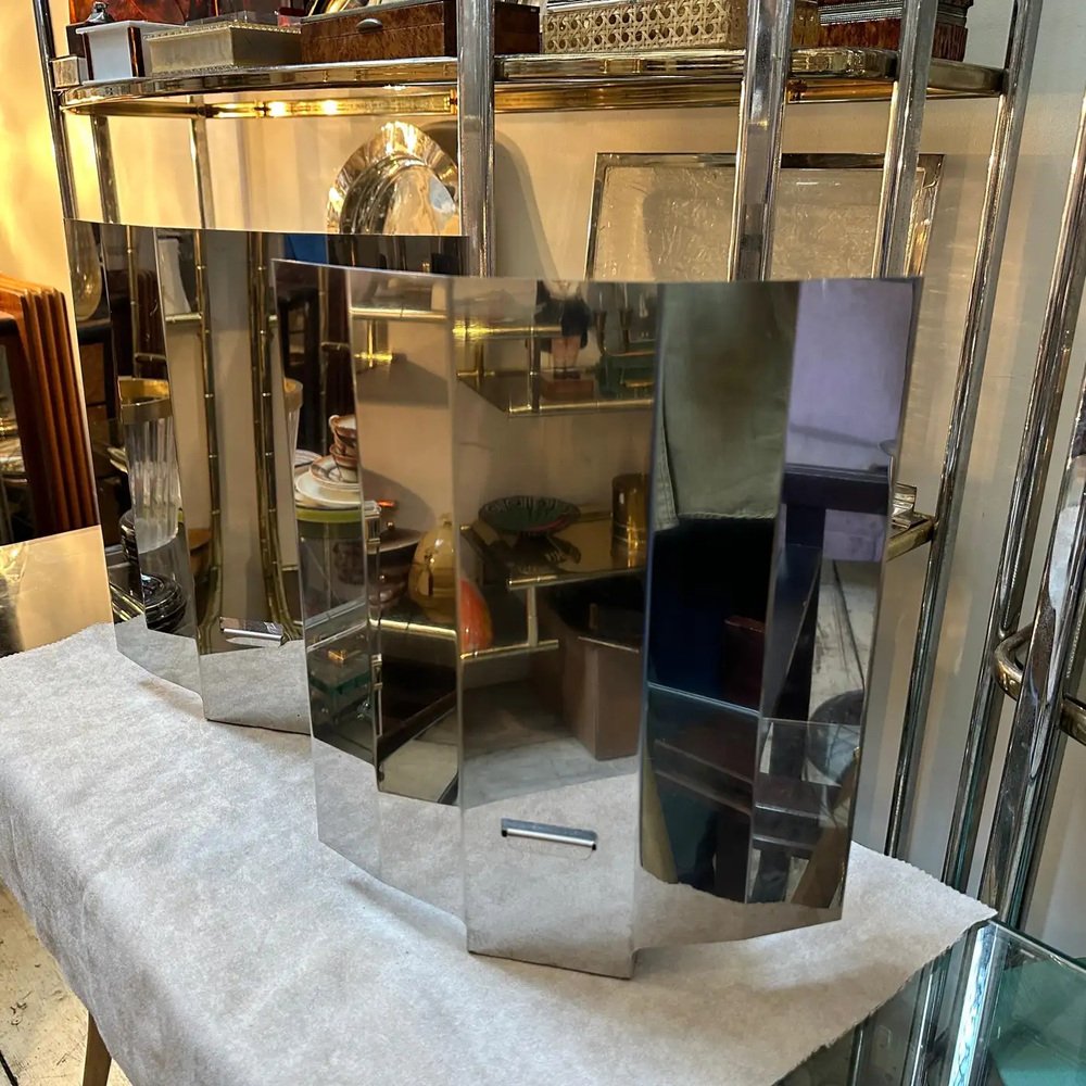 Modern Steel Italian Ambient Light Wall Sconces, 1980s, Set of 2 for ...