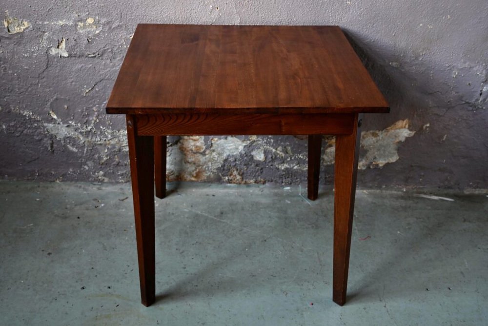 Square Wood Inn Table, 1950s for sale at Pamono