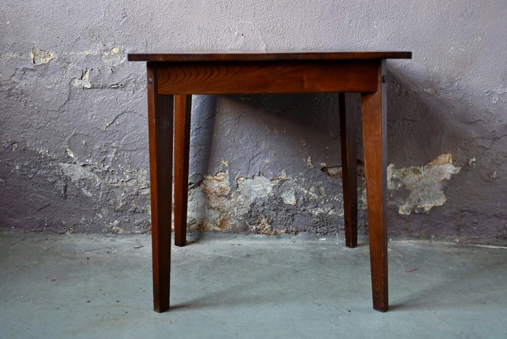 Square Wood Inn Table, 1950s for sale at Pamono
