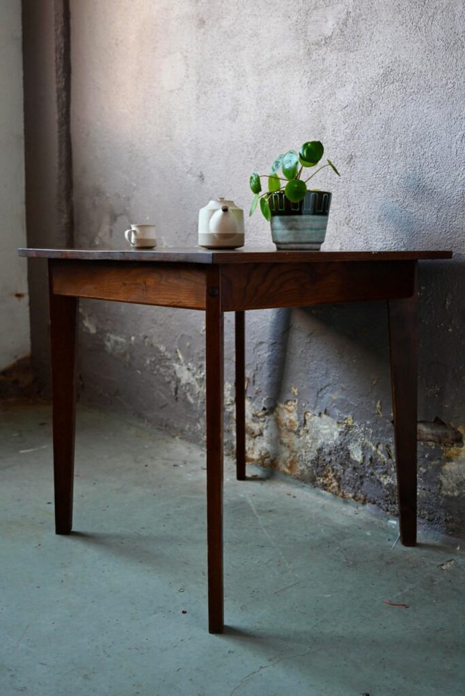 Square Wood Inn Table, 1950s for sale at Pamono